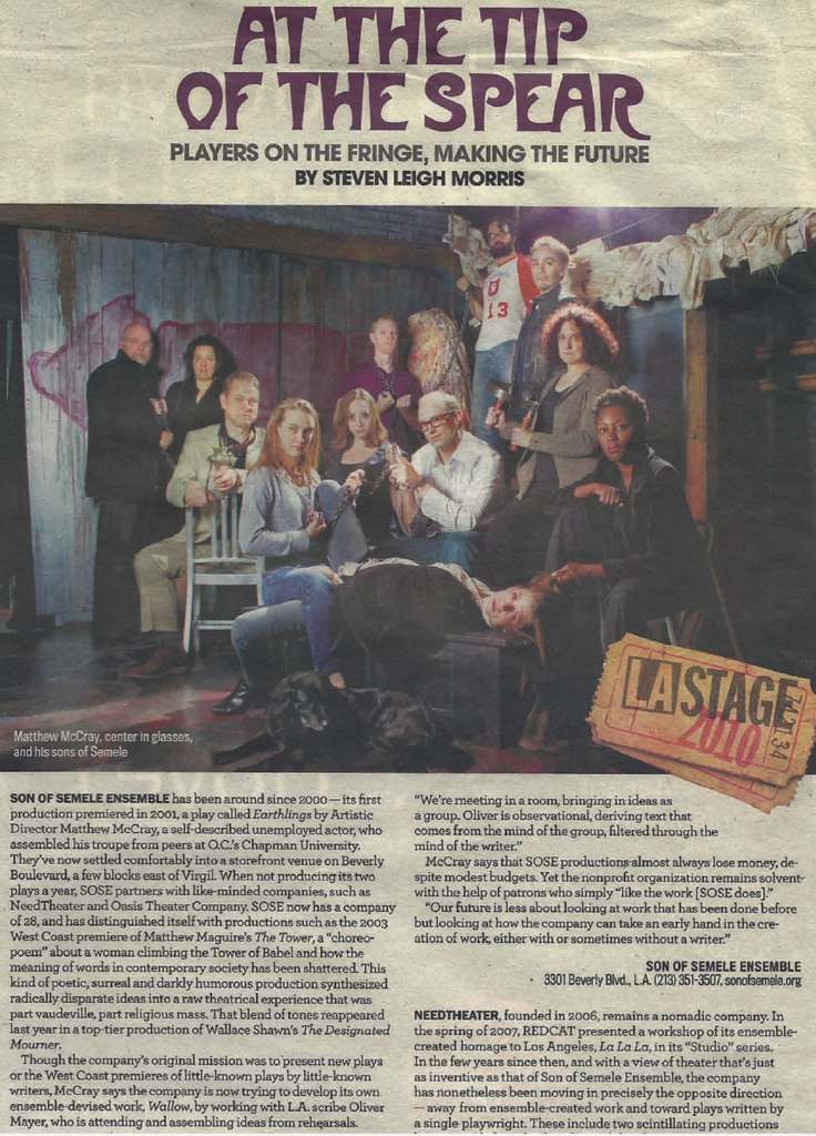 LA Weekly: Why Theatre Matters - Matthew McCray